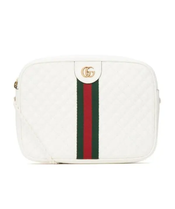 Gucci Quilted Leisure Shoulder Bag - White