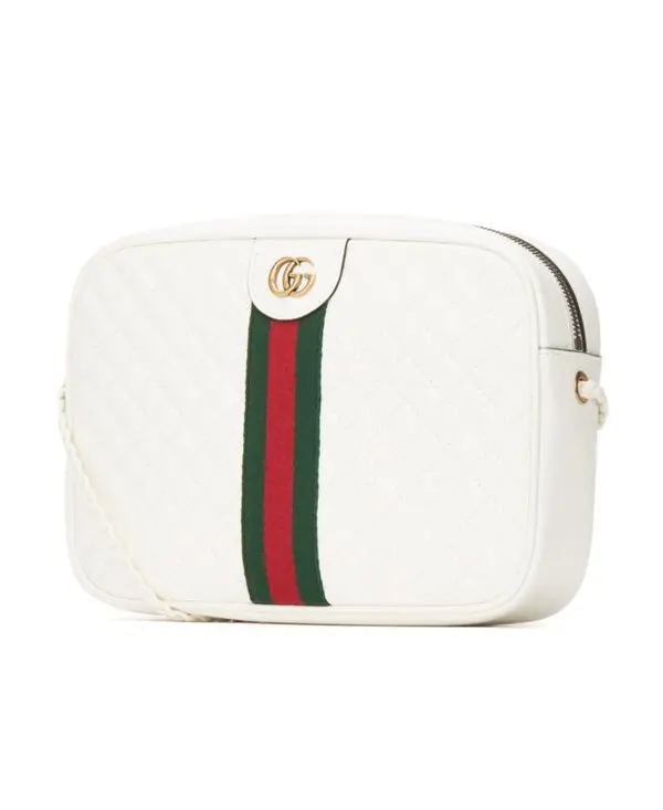 Gucci Quilted Leisure Shoulder Bag - White