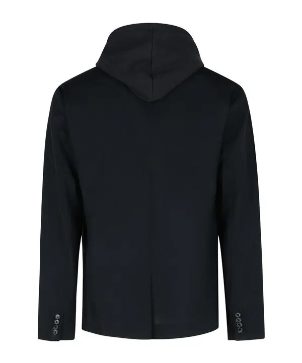 MAISON MARGIELA Numbers Motif Drawstring Hoodie - Black