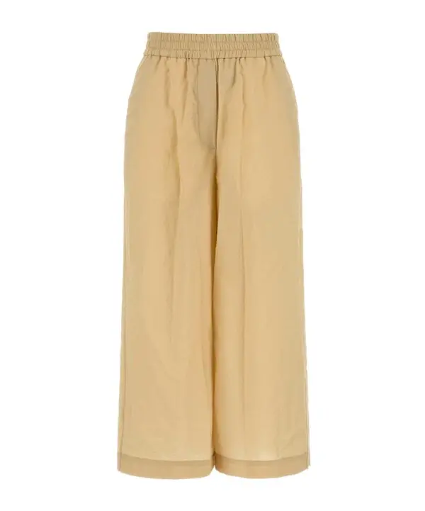 Loewe Cropped Trousers - Light Beige