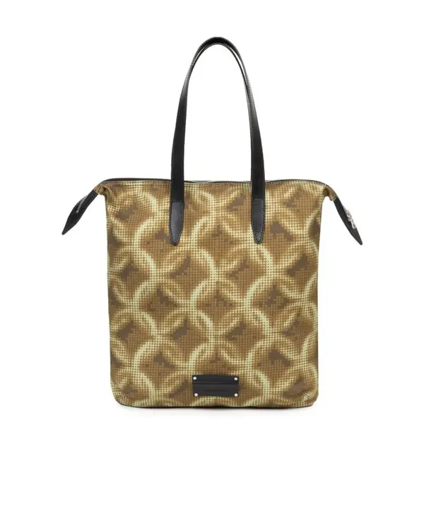 Dries Van Noten Chain-print Cotton Tote Bag - Green