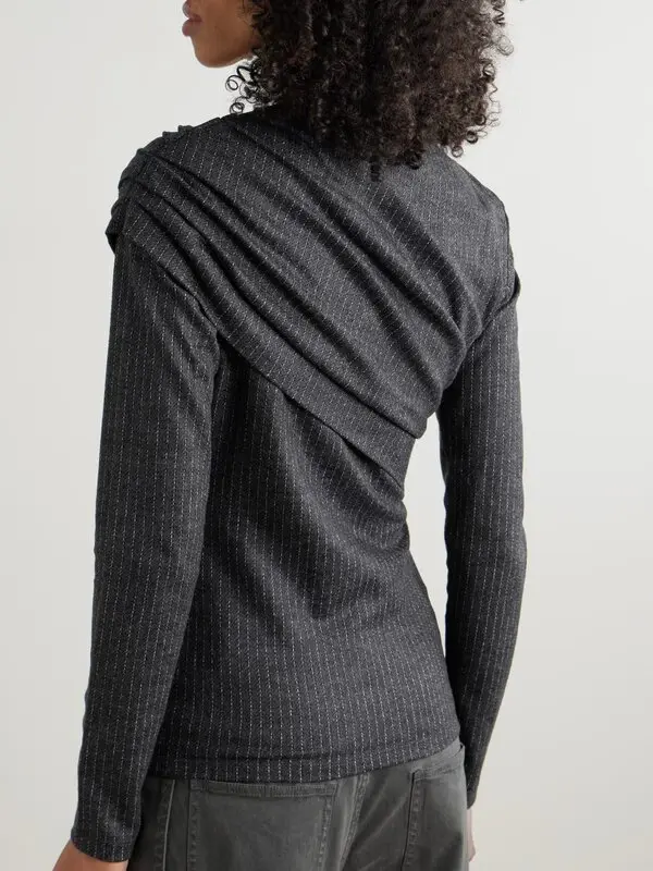 Isabel Marant Étoile Asna Wool Blend Knitwear With Asymmetrical Design