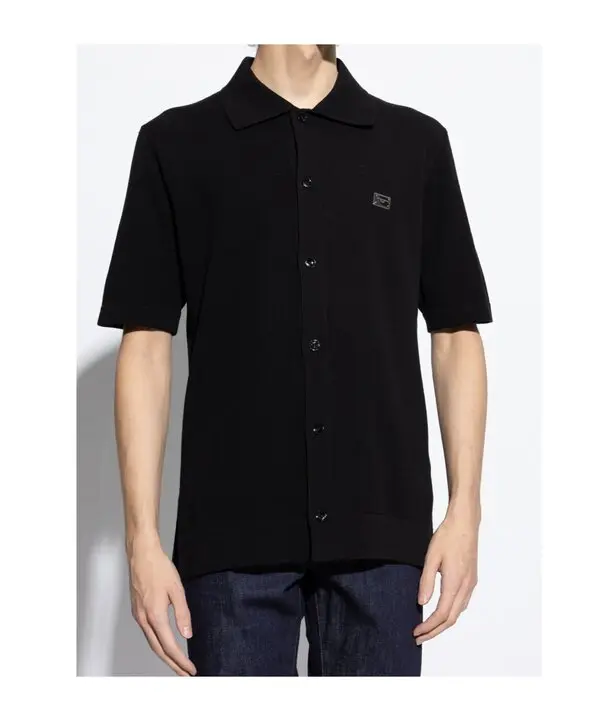 Dolce & Gabbana Dolce Gabbana Logo Tag Short-sleeved Knitted Shirt