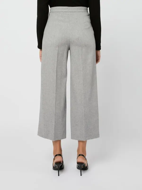 Max Mara Burano Cropped Wide Leg Trousers