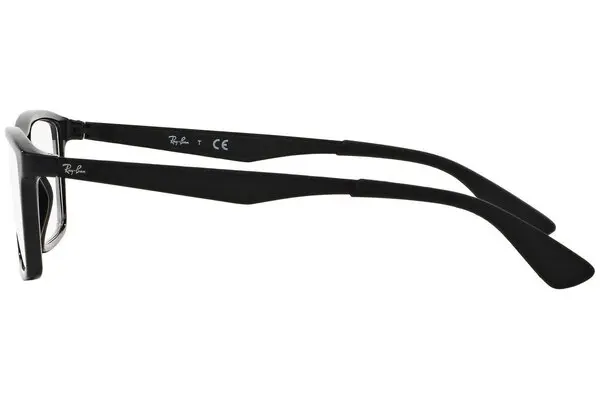 Ray-ban Logo Flat Mirror Eyeglasses - White
