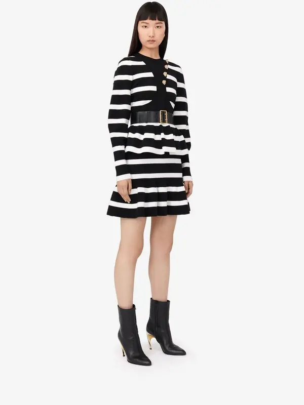 Alexander McQueen Striped Knit Sweater