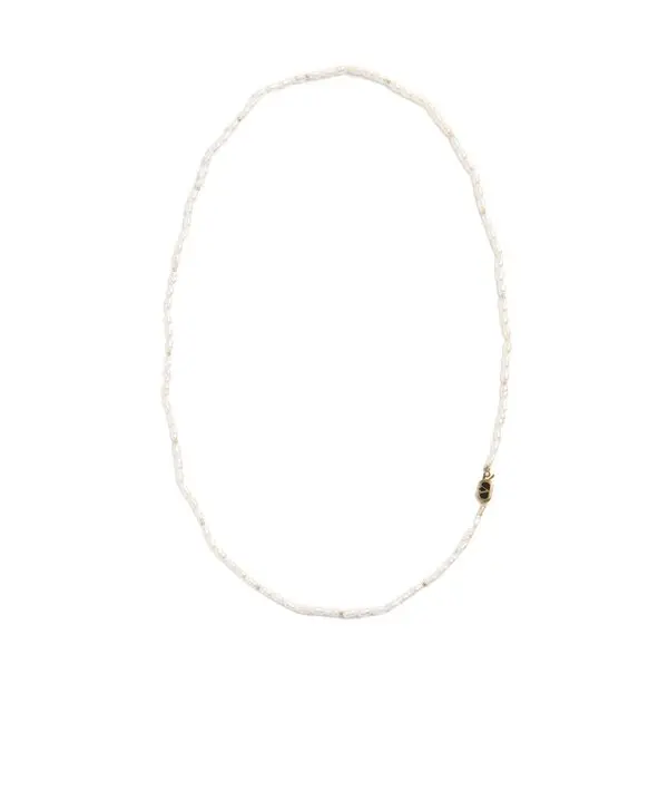 Valentino Garavani Oval Vlogo Signature Necklace - Gold/black/cream