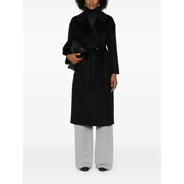 Max Mara Long-sleeved Coat With Notched Lapels