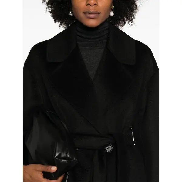 Max Mara Long-sleeved Coat With Notched Lapels