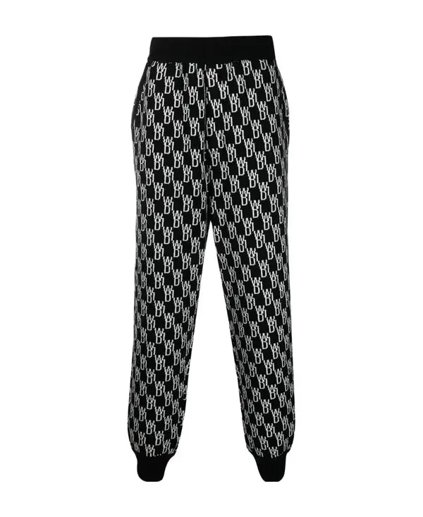 We11Done Monogram Knit Trousers