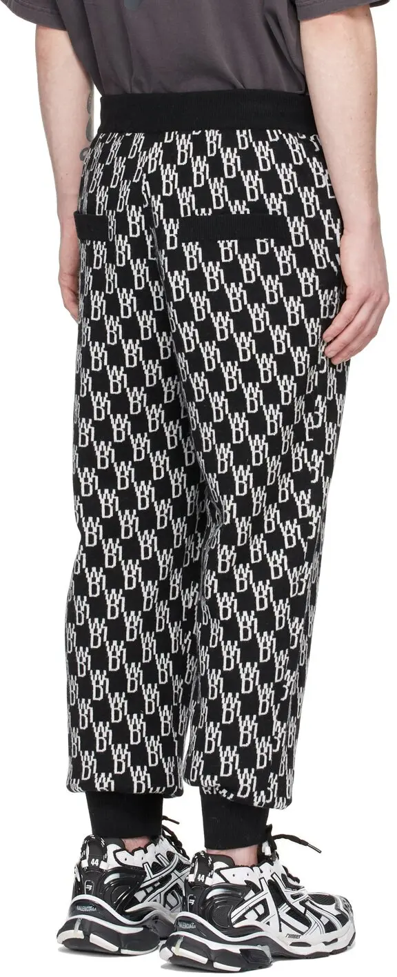 We11Done Monogram Knit Trousers