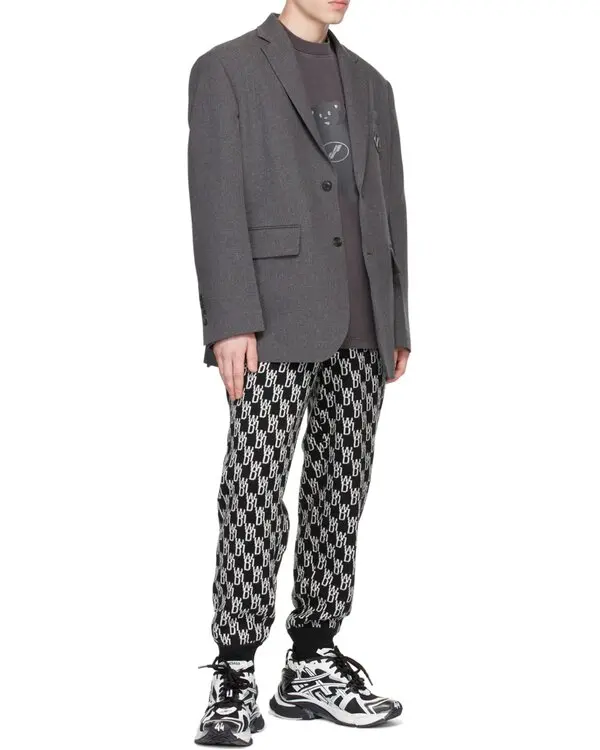 We11Done Monogram Knit Trousers