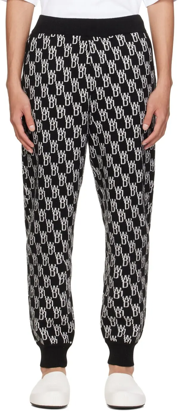 We11Done Monogram Knit Trousers