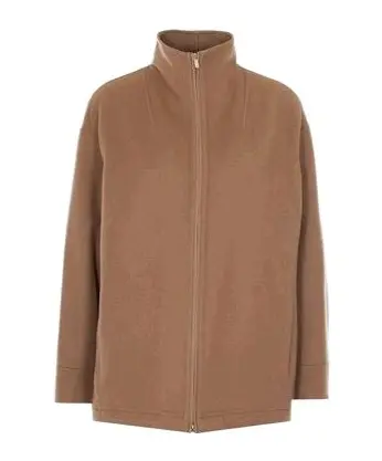 Max Mara High-neck Zip-up Jacket - Brown
