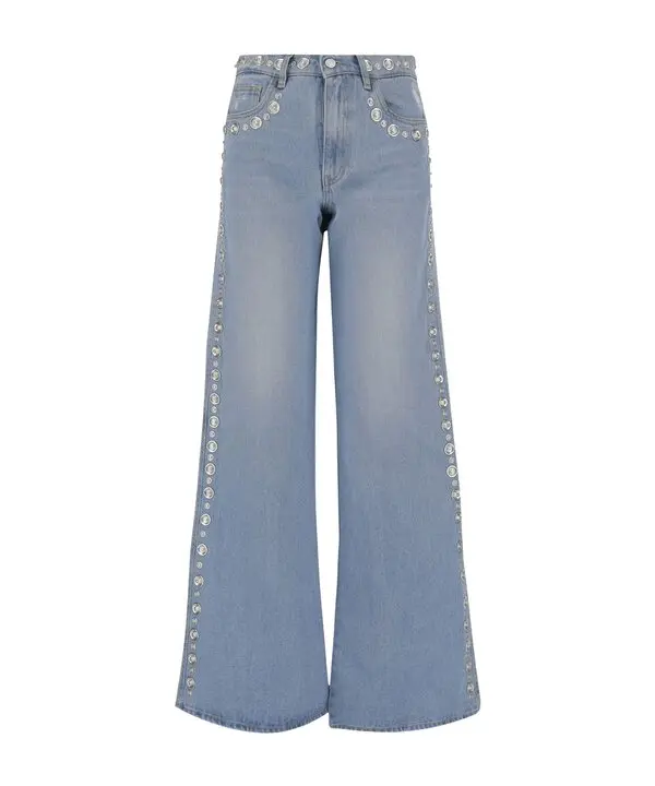 Coperni Embellished Wide-leg Jeans