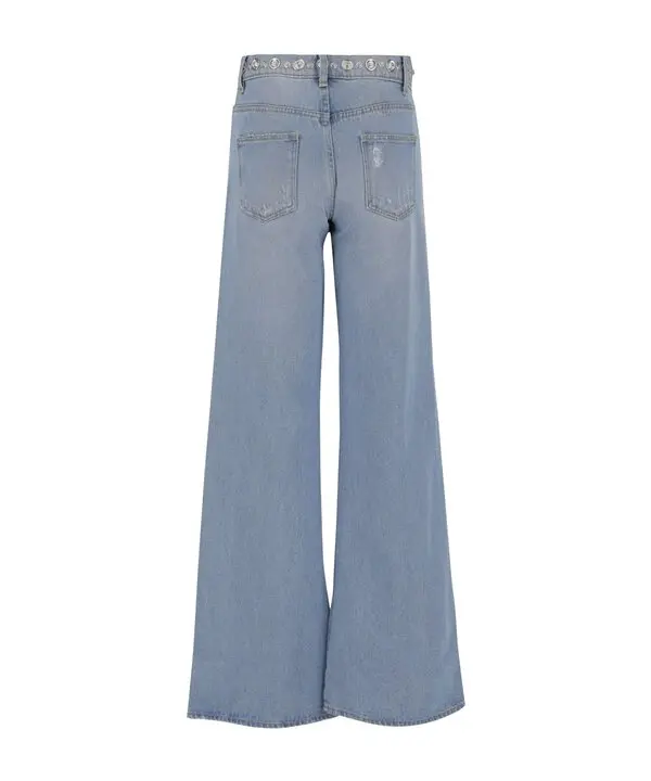 Coperni Embellished Wide-leg Jeans