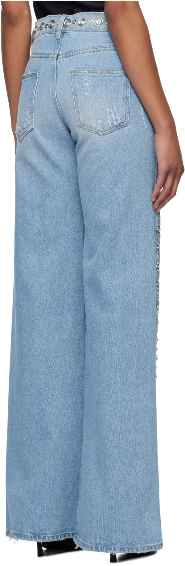 Coperni Embellished Wide-leg Jeans