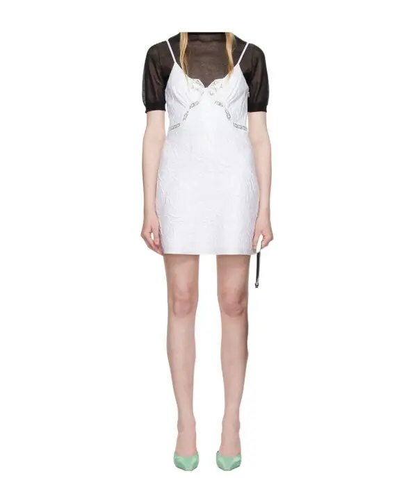 SHUSHU/TONG Cutout Bow Sling Dress - White