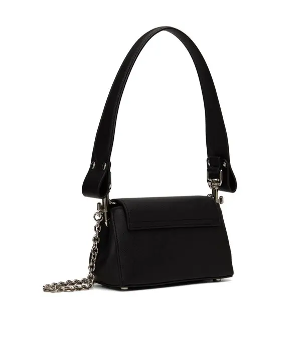 VIVIENNE WESTWOOD Orb Plaque Mini Shoulder Bag - Black