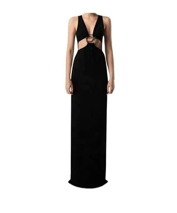 Coperni Cut-out C-logo Gown