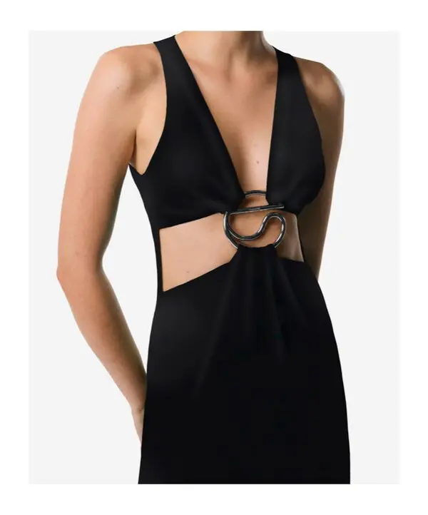 Coperni Cut-out C-logo Gown