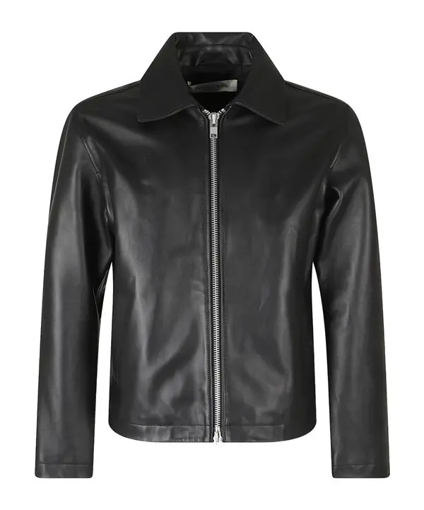 SUNFLOWER Leather Zip Jacket