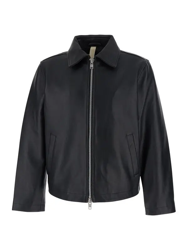 SUNFLOWER Leather Zip Jacket