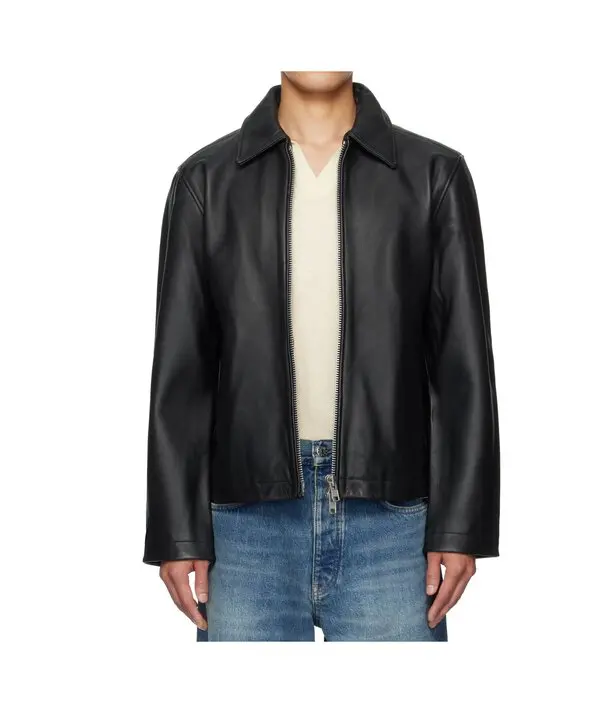 SUNFLOWER Leather Zip Jacket