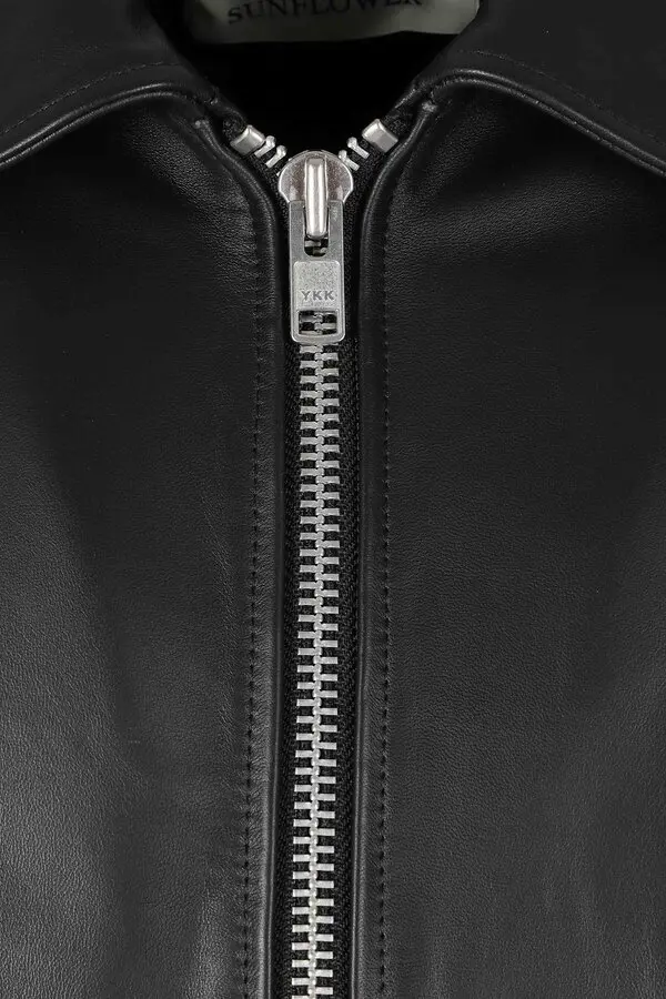 SUNFLOWER Leather Zip Jacket