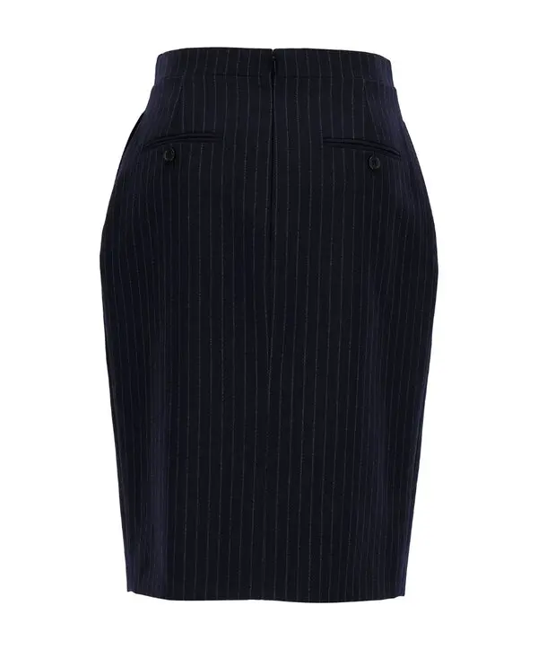 Saint Laurent Pinstriped Pencil Skirt