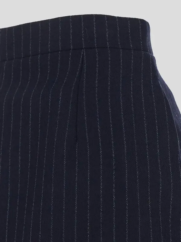 Saint Laurent Pinstriped Pencil Skirt