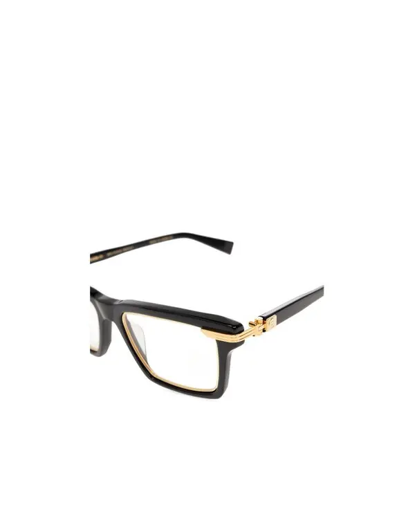 Balmain Logo Flat Mirror Eyeglasses