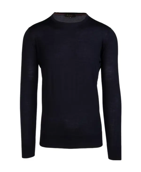 Loro Piana Long-sleeved Crewneck T-shirt - Black