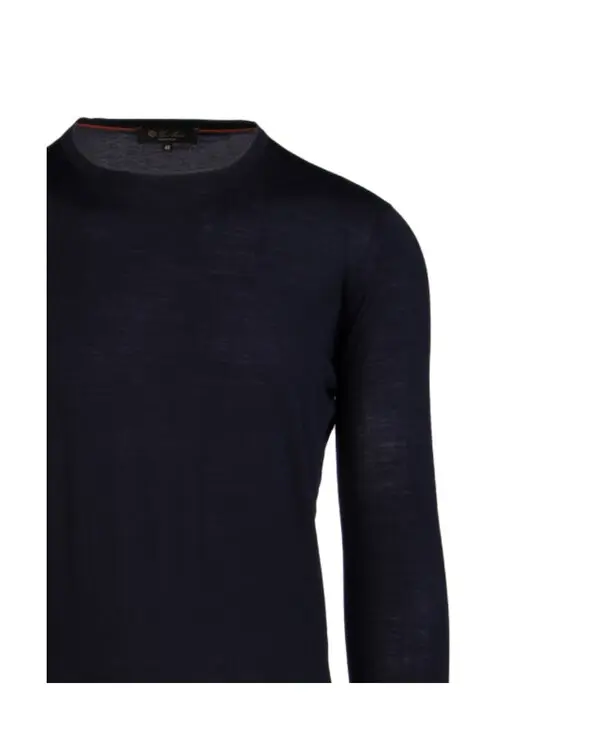 Loro Piana Long-sleeved Crewneck T-shirt - Black