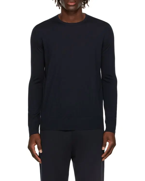 Loro Piana Long-sleeved Crewneck T-shirt - Black