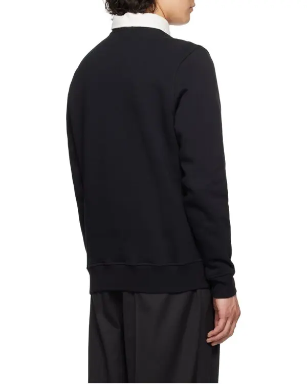 Paul Smith Crewneck Sweatshirt With Printed Zebra Detail - Blackmulticolor