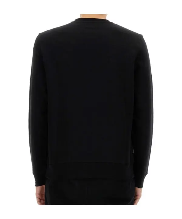 Paul Smith Crewneck Sweatshirt With Printed Zebra Detail - Blackmulticolor