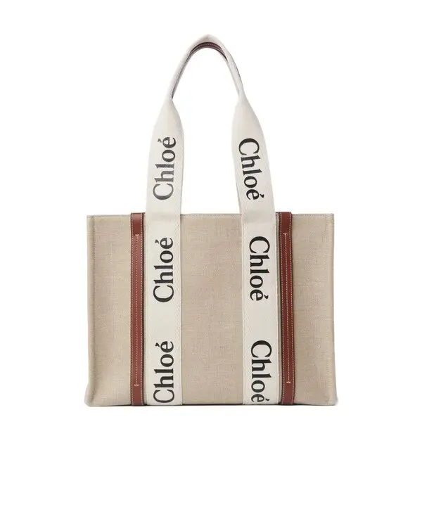 Chloé Woody Tote Bag - Nude