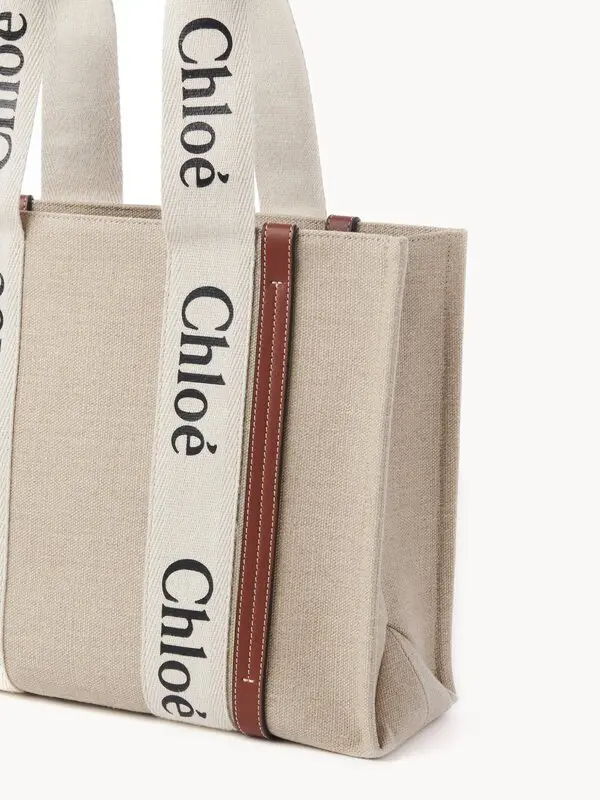 Chloé Woody Tote Bag - Nude