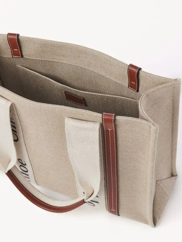 Chloé Woody Tote Bag - Nude