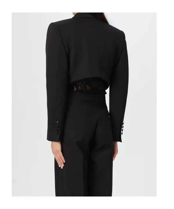 Dolce & Gabbana Gabardine Spencer Tuxedo Jacket - Black