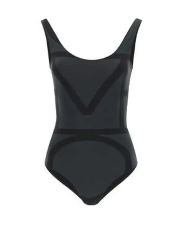 TOTEME Sleeveless Crewneck Swimsuit - Black