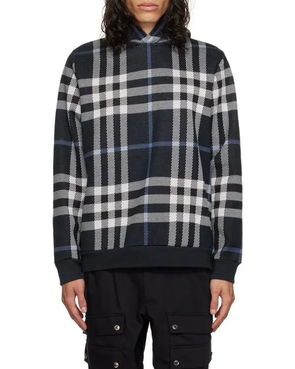 Burberry Checked Jacquard Hoodie