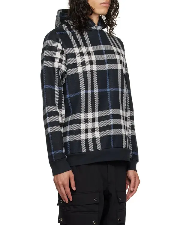 Burberry Checked Jacquard Hoodie
