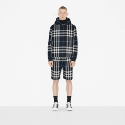 Burberry Checked Jacquard Hoodie