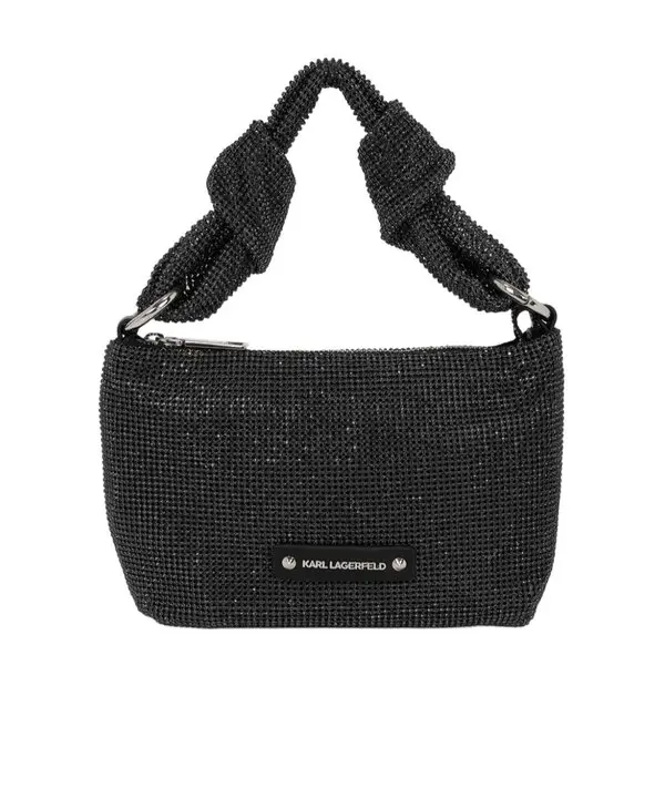 Karl Lagerfeld K/soire Shoulder Bag With Crystal Embellishments