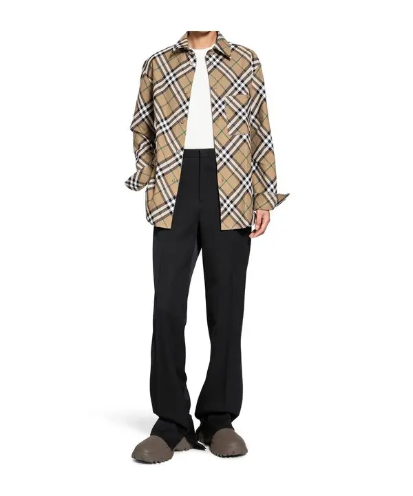 Burberry Check Printed Long Sleeved Shirt