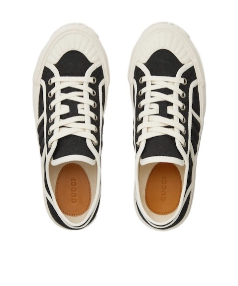 Gucci Monogrammed Low-top Sneakers With Padded Web Detail