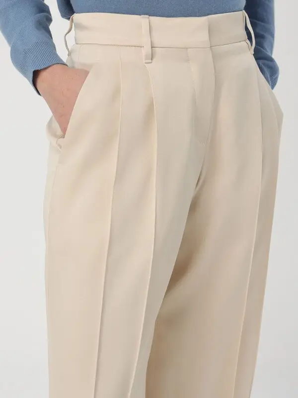 Brunello Cucinelli Wide-leg Tailored Trousers - Nude