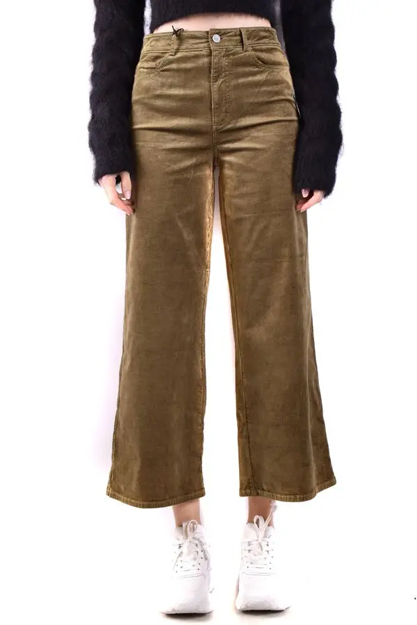 Paige High-waisted Wide-leg Corduroy Pants
